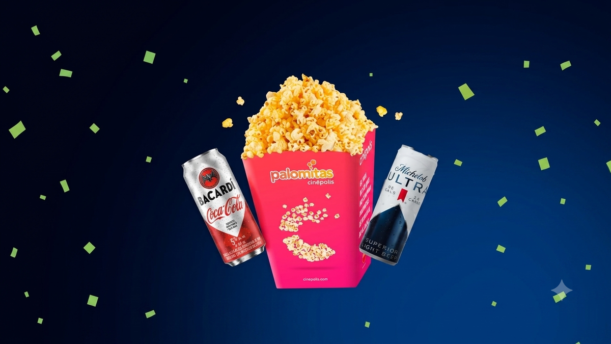 Palomitas y cerveza: así son los nuevos combos futboleros de Cinépolis
