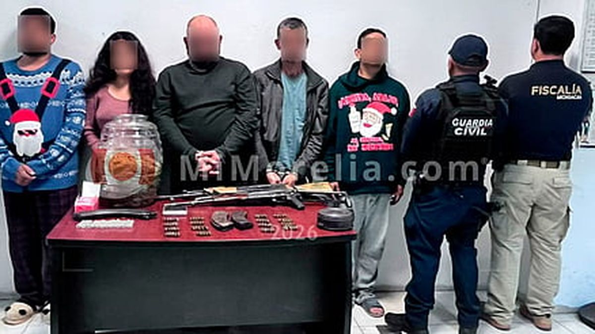 Operativo en Tancítaro deja cinco detenidos y armas aseguradas